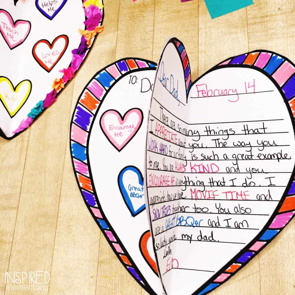 My Jar of Hearts Writing Activity · Inspired Elementary