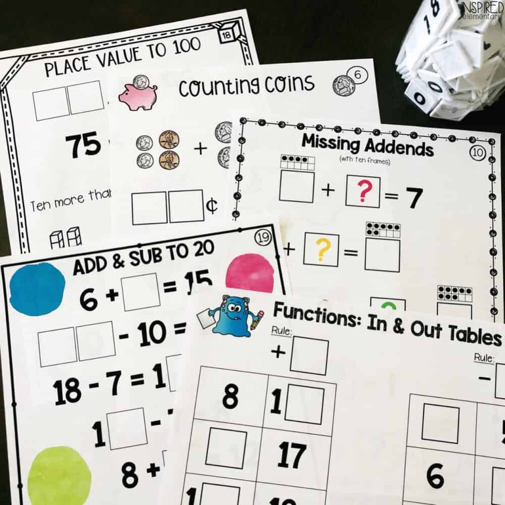Math Tiles: A Hands-On Math Activity · Inspired Elementary