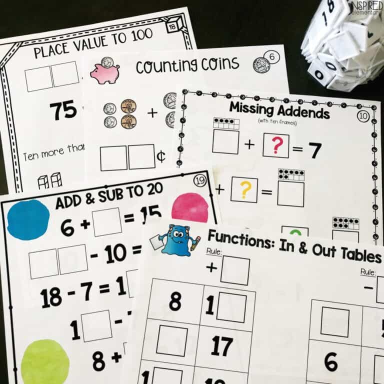 Math Tiles: A Hands-On Math Activity · Inspired Elementary