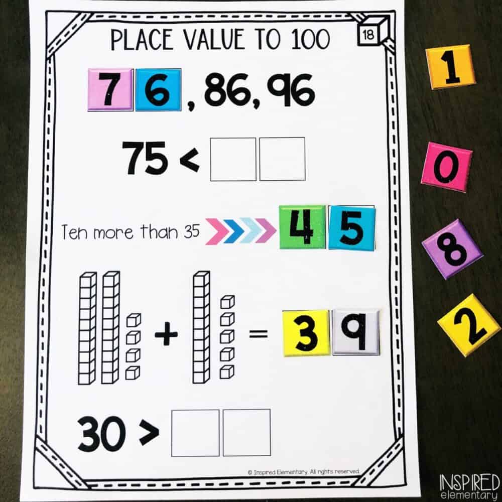 Math Tiles: A Hands-On Math Activity · Inspired Elementary