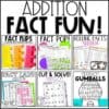 Addition Math Facts Bundle | Addition games, worksheets & math fact ...