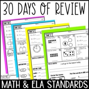 1st Grade Summer Review Packet | 1st Grade Summer Math Review ...