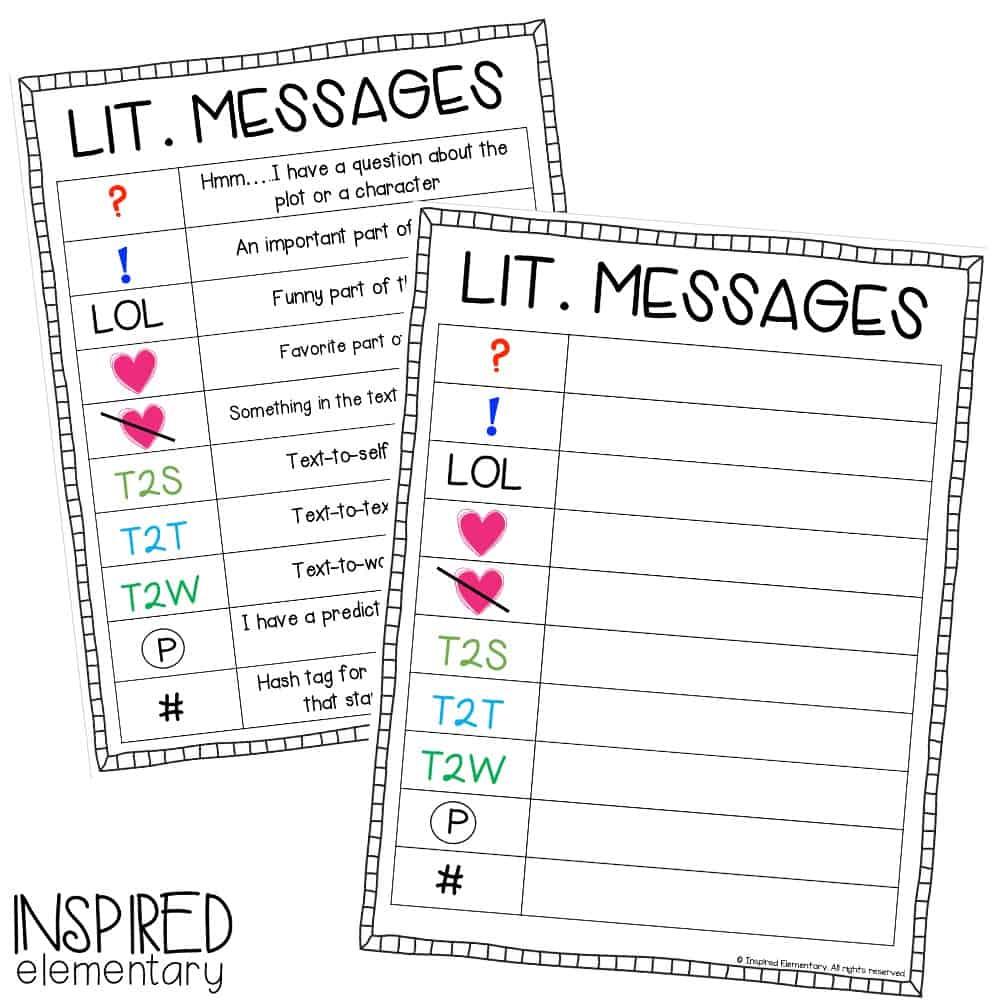 Using Lit. Messages to Boost Reading Engagement! · Inspired Elementary