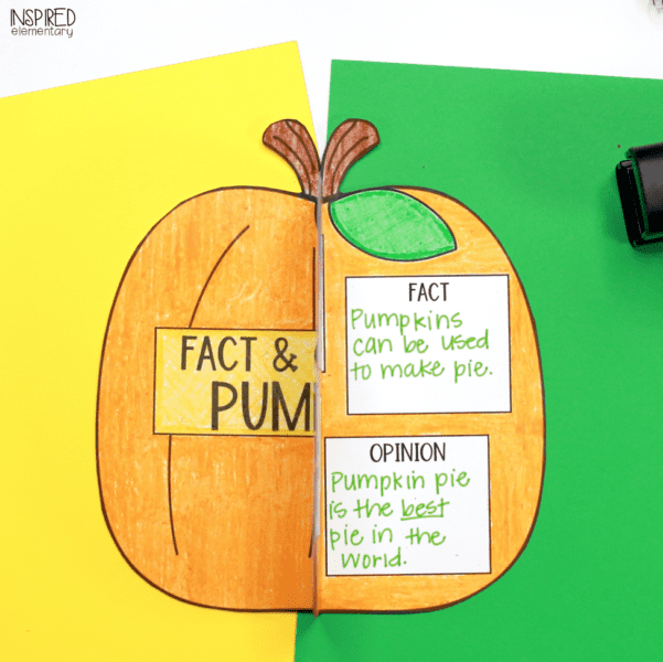 Fact & Opinion Pumpkins · Inspired Elementary