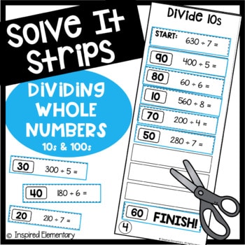 Dividing Whole Numbers | Division | Solve It Strips® · Inspired Elementary