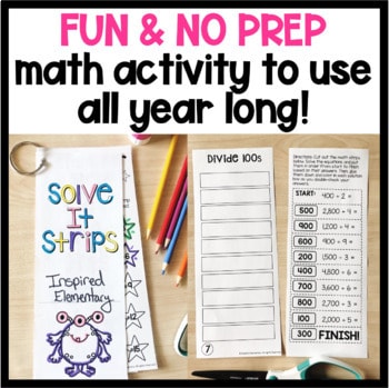 Dividing Whole Numbers | Division | Solve It Strips® · Inspired Elementary