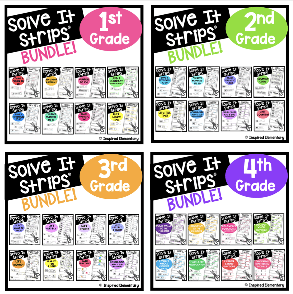 Solve It Strips® Math Centers · Inspired Elementary