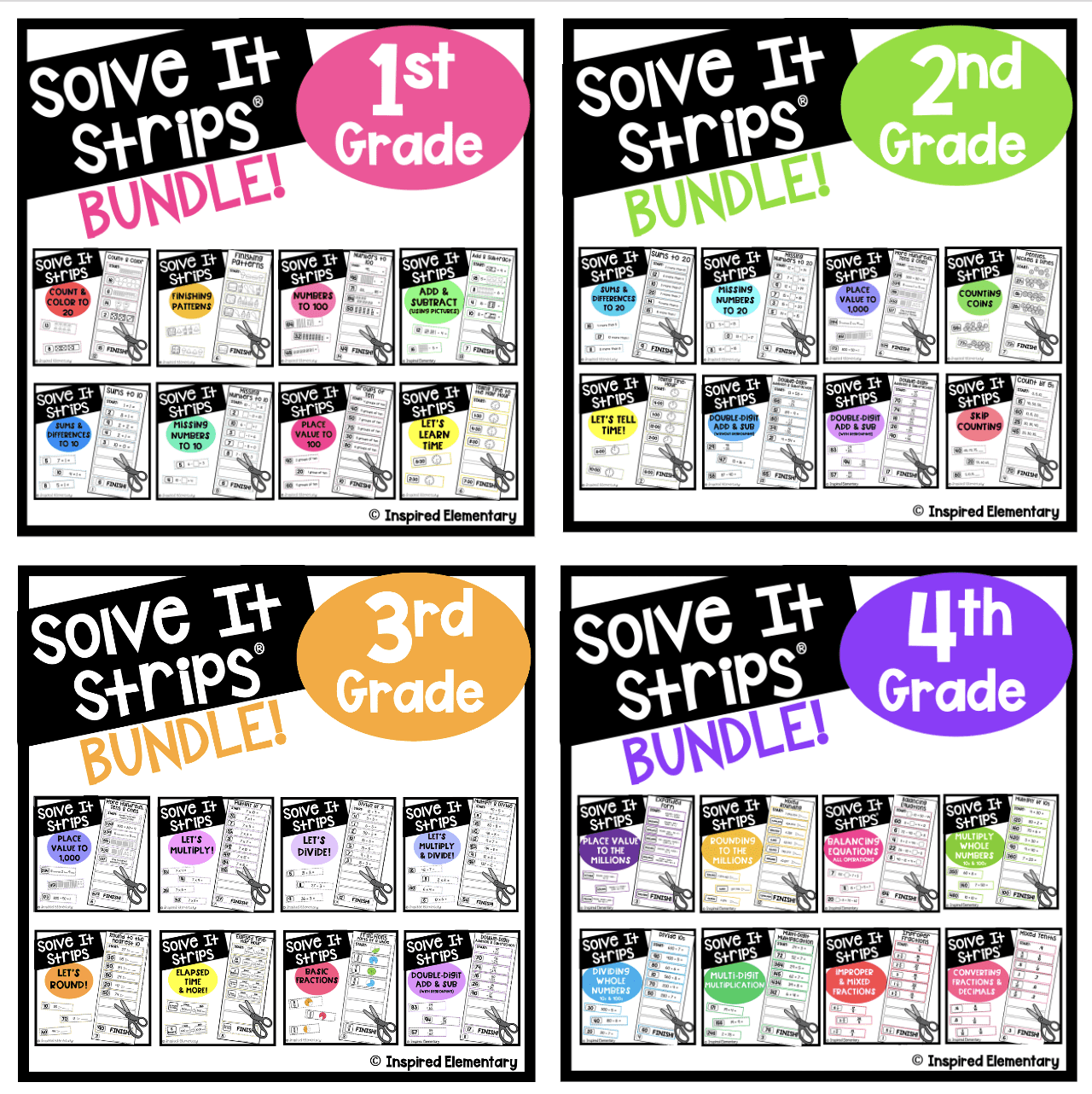 Solve It Strips® Math Centers · Inspired Elementary
