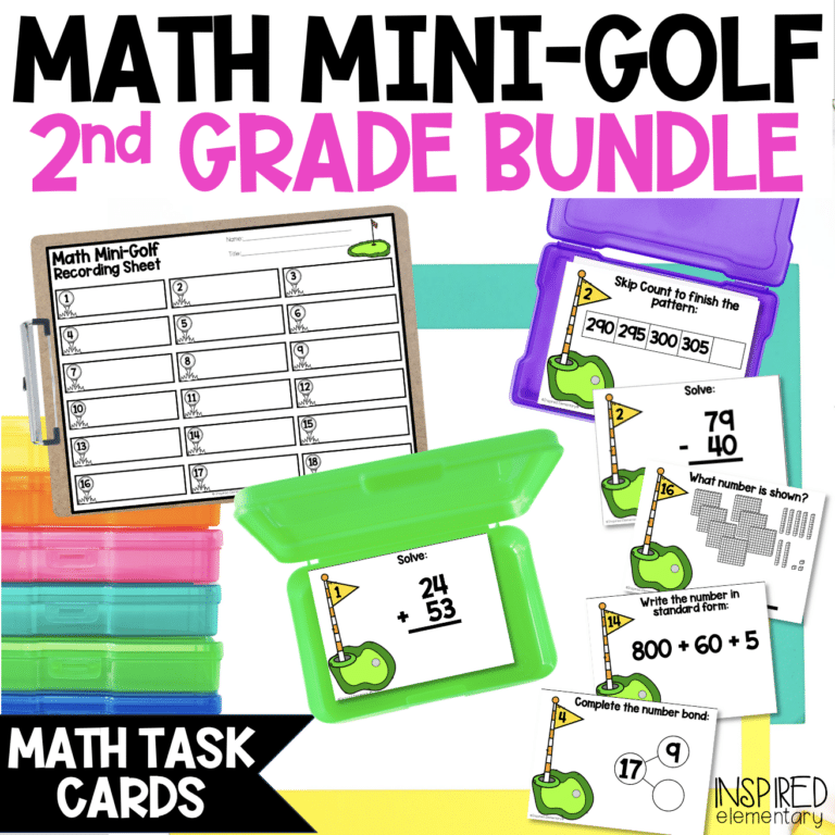 Math Mini-Golf Math Review Game · Inspired Elementary