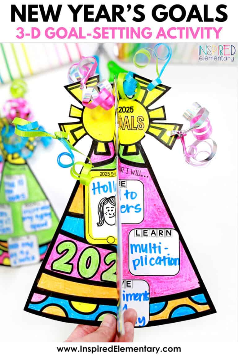 New Year's Goal-Setting Activity for Kids · Inspired Elementary