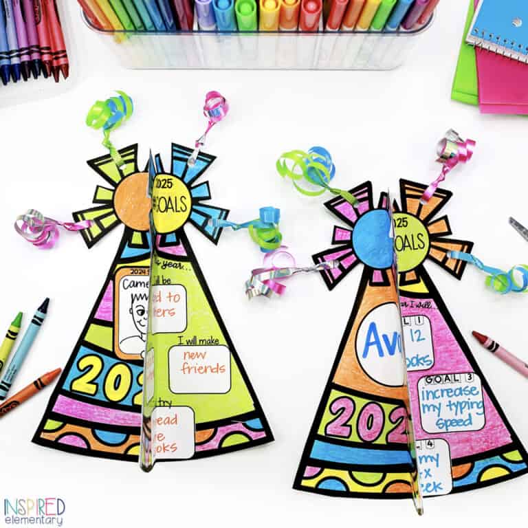 New Year's Goal-Setting Activity for Kids · Inspired Elementary
